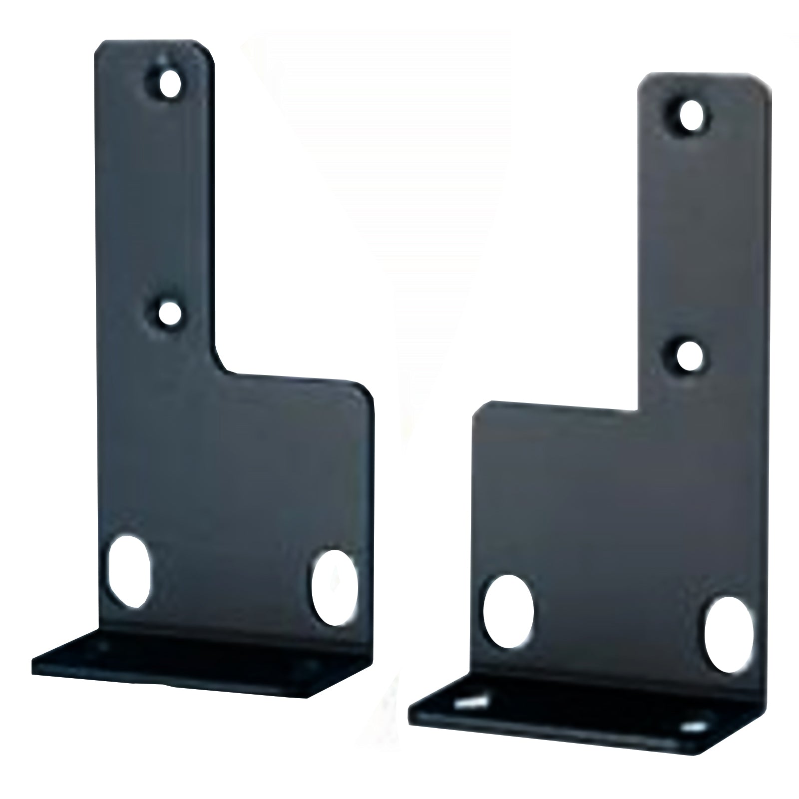 1U Stand-Off Brackets Black (Pair)
