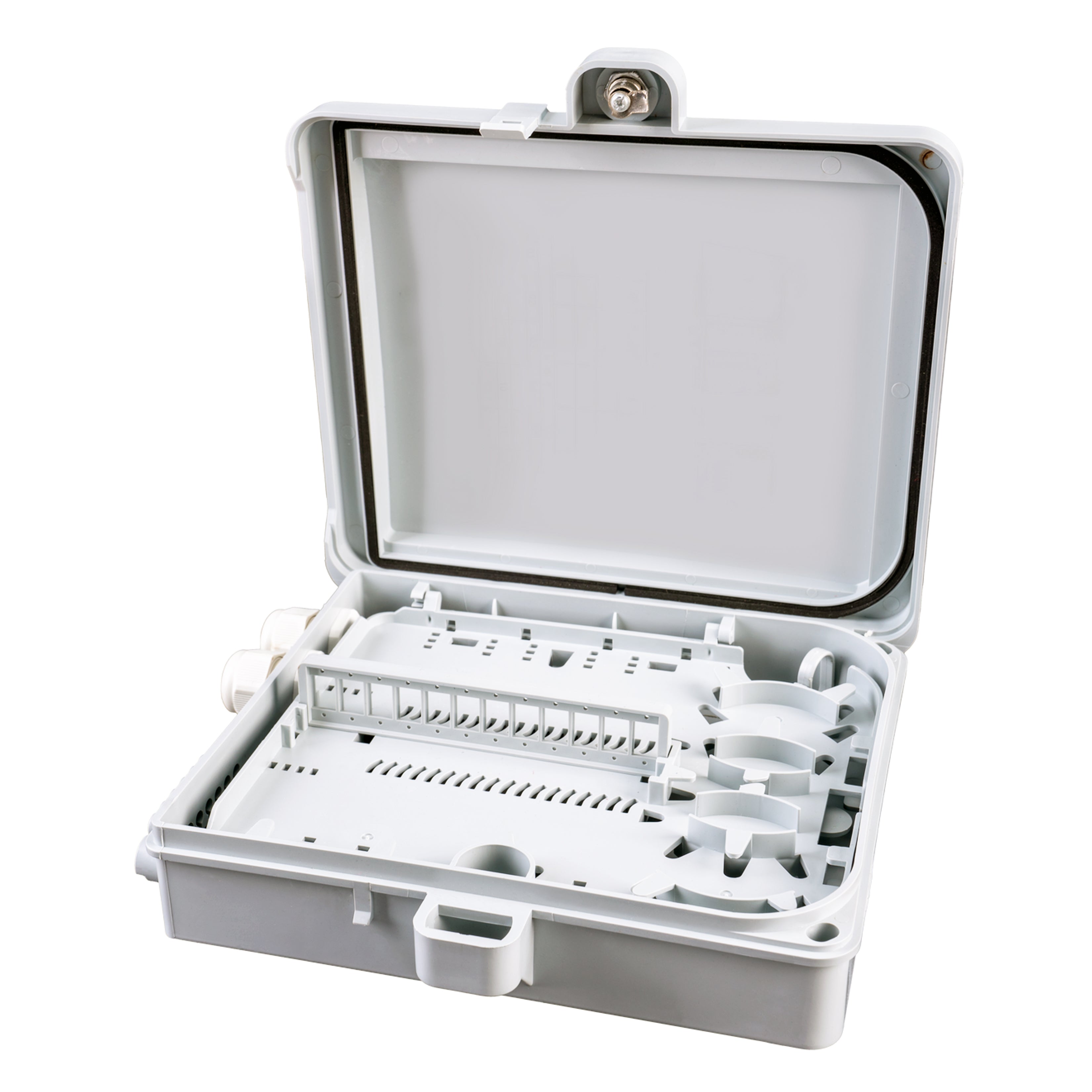 24 Fibre IP65 Lockable Optical Fibre Enclosure 12 Port