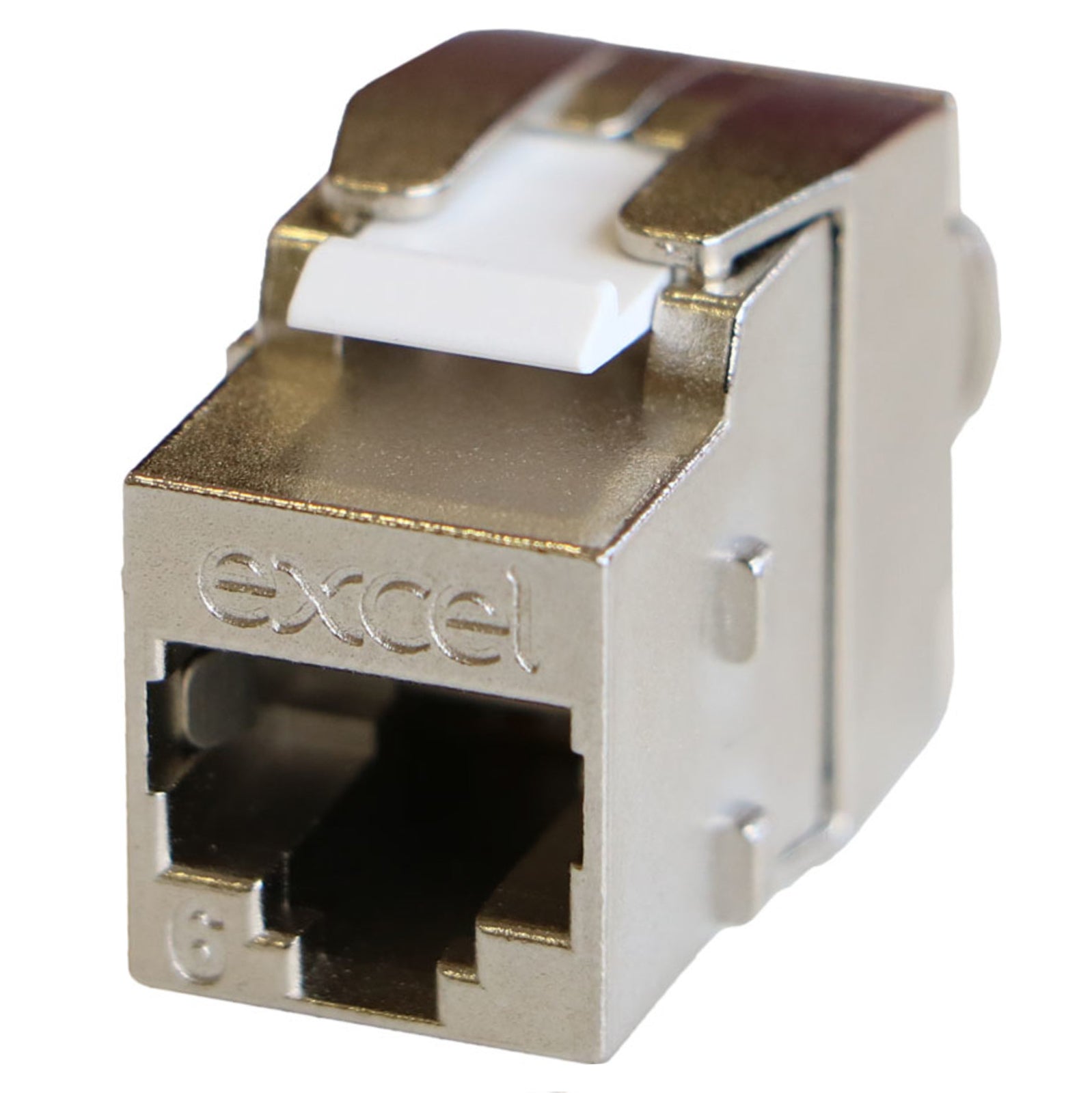 Excel Cat6 (FTP) Screened Tool-Less Keystone Jack Silver (100-209)