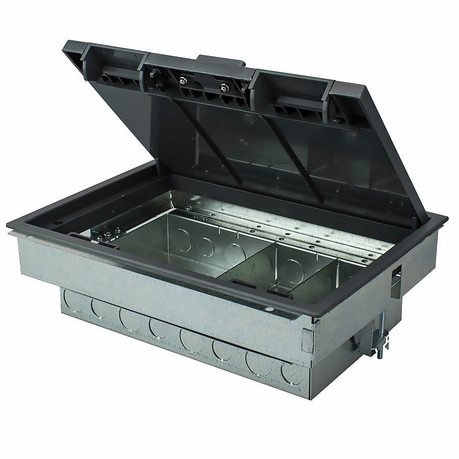 4 Way Floor Box - Cable Intelligence
